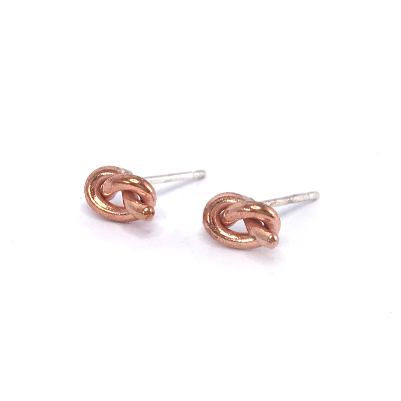 Copper Knot Studs by Ann Catrin Evans – Makers Guild in Wales