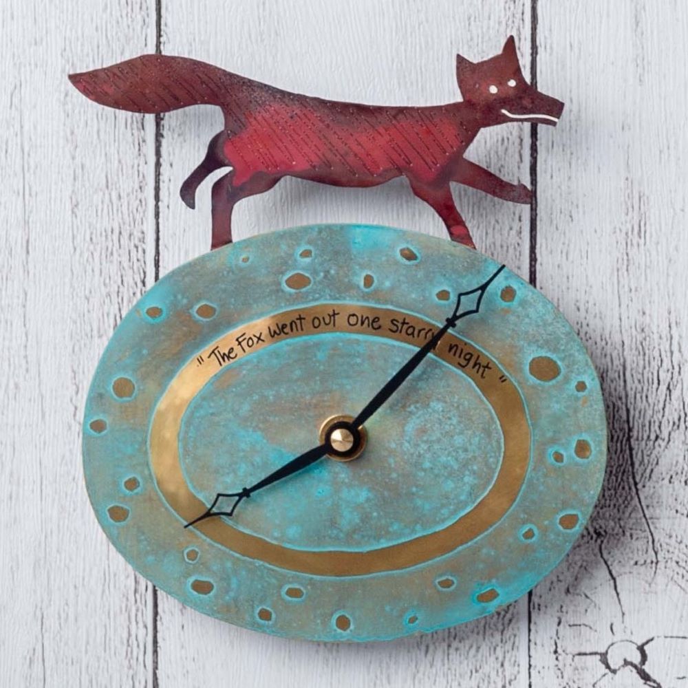 Fox Clock by Jill Stewart – Makers Guild in Wales