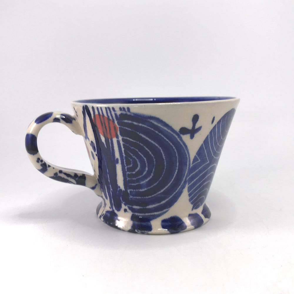 Blue Sgraffito Mug (60) by Simon Sharp – Makers Guild in Wales