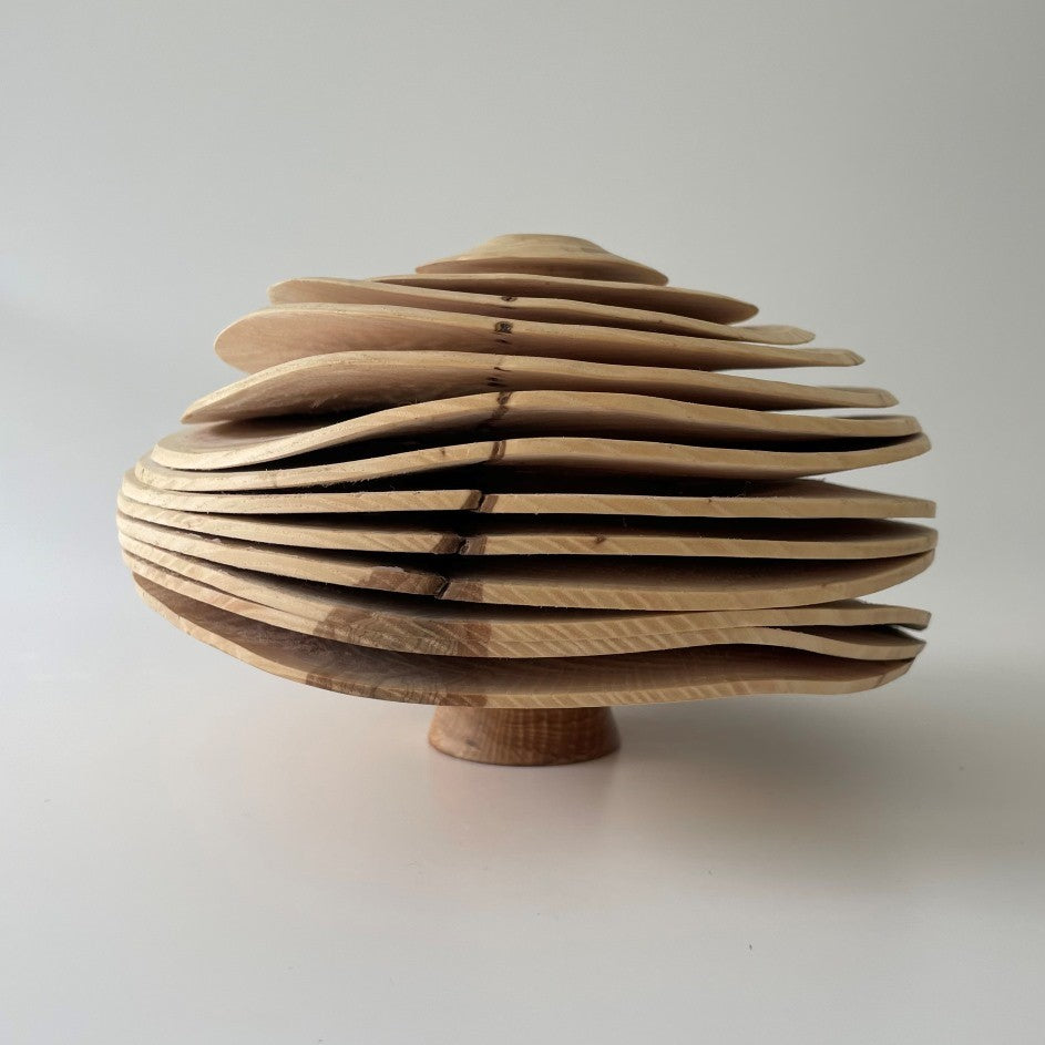 Medium wavy ash form by Solace in Wood – Makers Guild in Wales