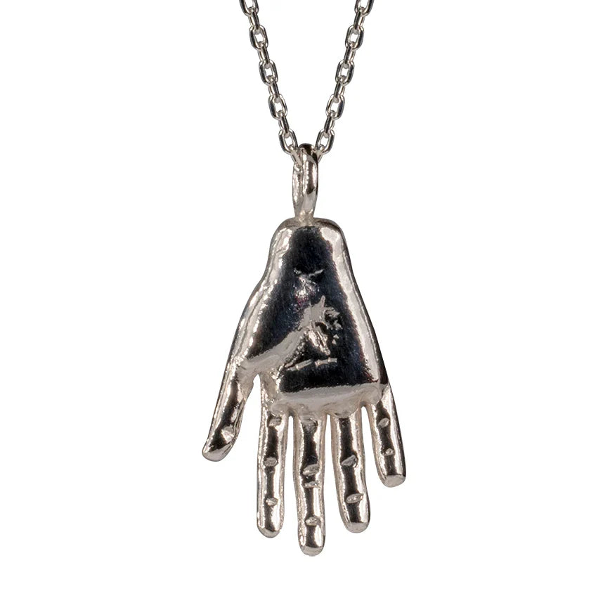 Sterling Silver Hand Pendant Necklace (small) by Duxford Studios ...